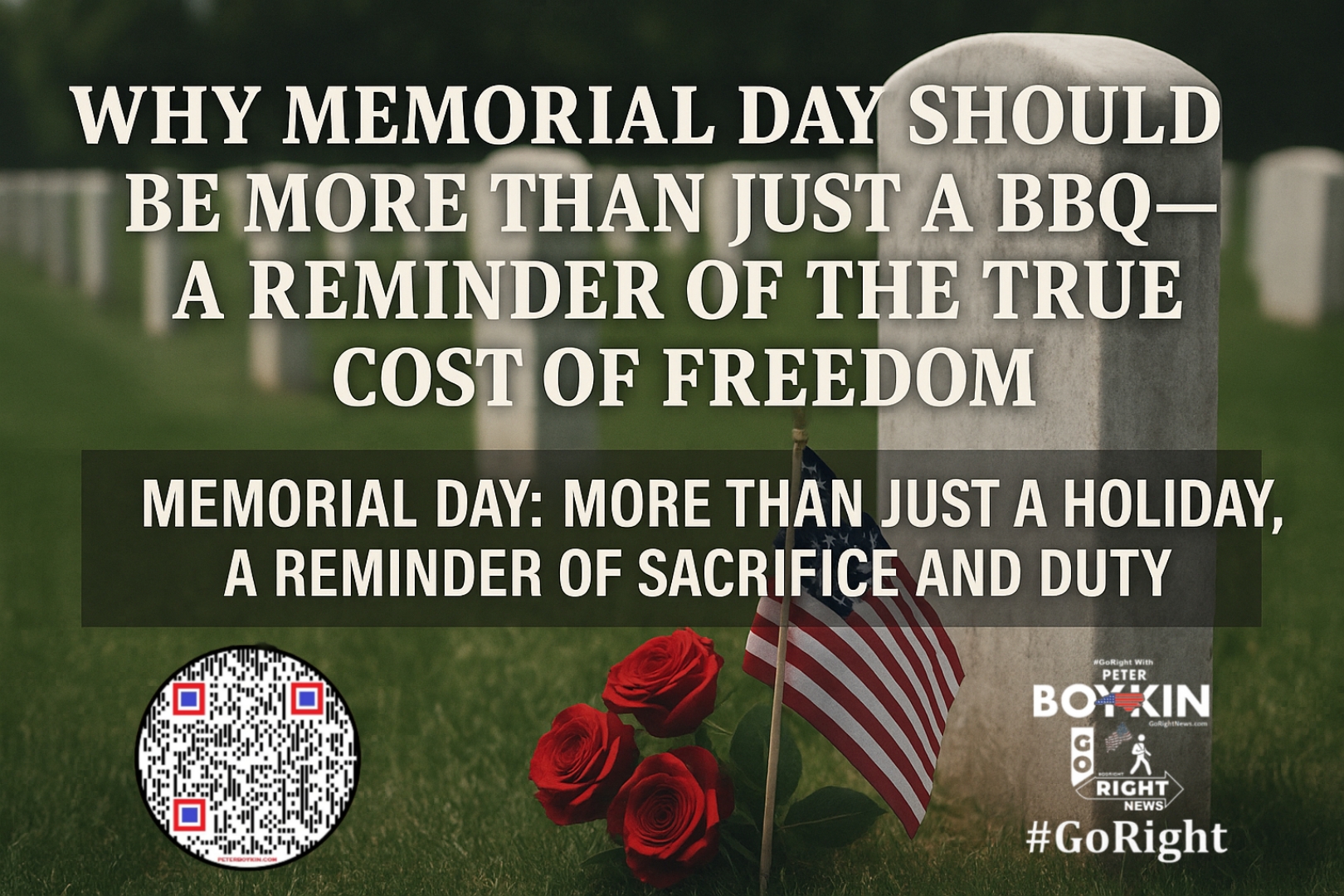 A Reminder of Sacrifice and Duty - Peter Boykin For NC ...